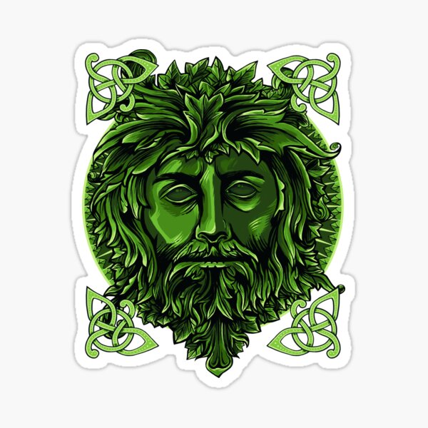 "The Green Man" Sticker for Sale by ArchangelArts | Redbubble