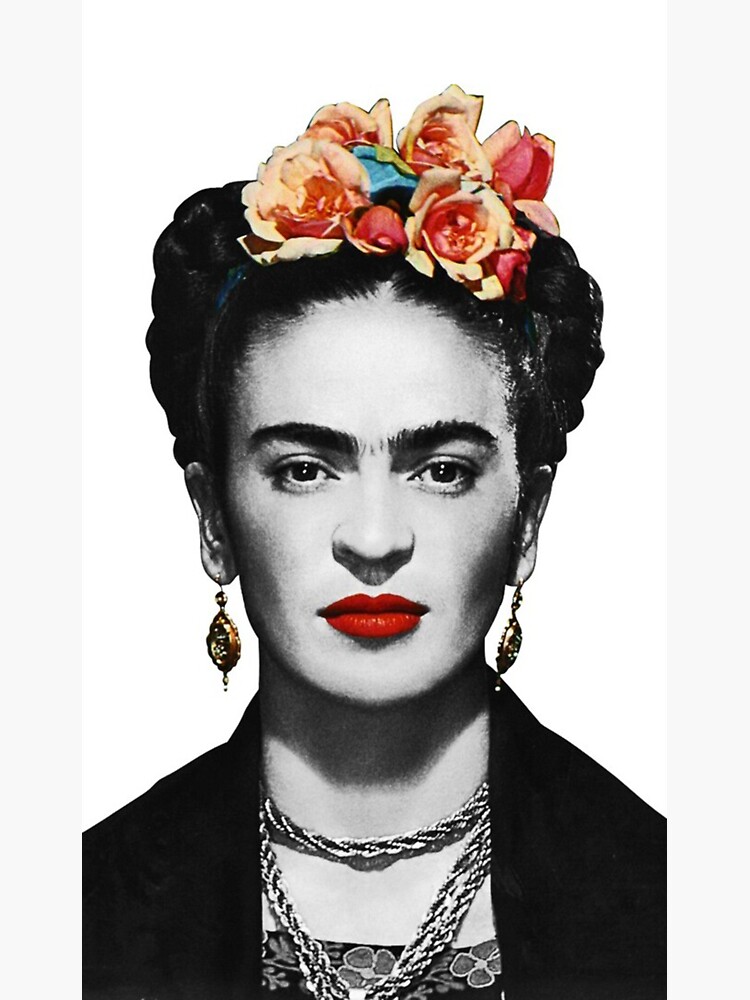 "Black and White Frida Kahlo" Sticker for Sale by Kennethsd | Redbubble