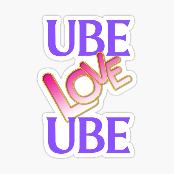 " UBE Love Filipino Treat" Sticker for Sale by photocatphoto | Redbubble