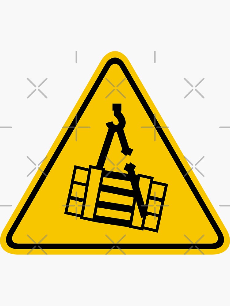 "Sign Danger Overhead Crane - Hazard Warning" Sticker for Sale by ...