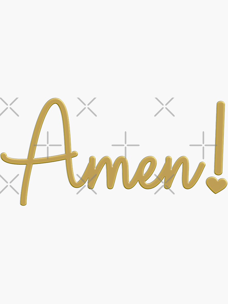 "Amen" Sticker for Sale by molamode | Redbubble