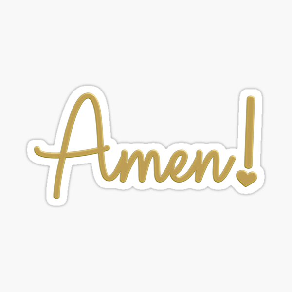 "Amen" Sticker for Sale by molamode | Redbubble