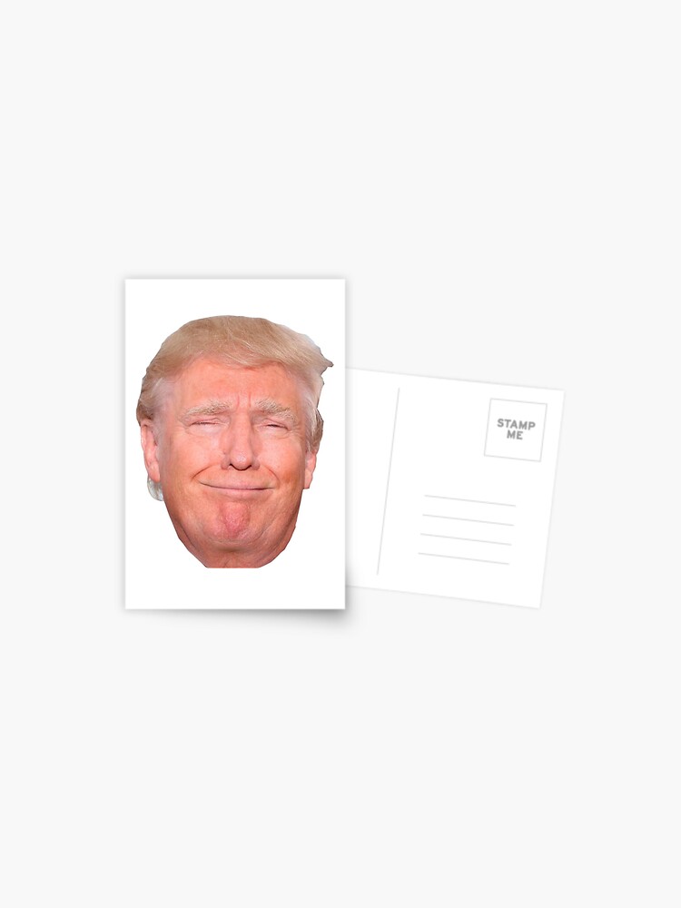 "Donald Trump Face" Postcard for Sale by MWalu | Redbubble