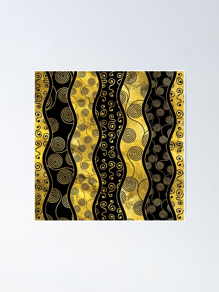 "Luxury Black and Gold African Pattern" Poster by k9printart | Redbubble