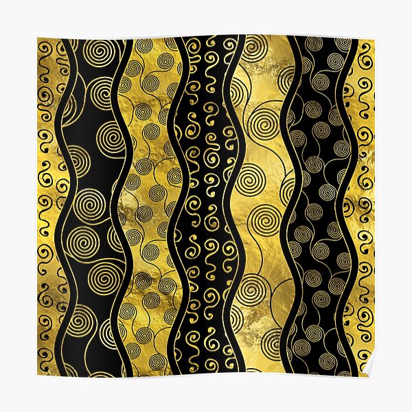 "Luxury Black and Gold African Pattern" Poster by k9printart | Redbubble