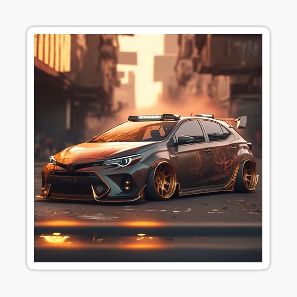 "Modified Car" Sticker for Sale by Thedesignerarts | Redbubble
