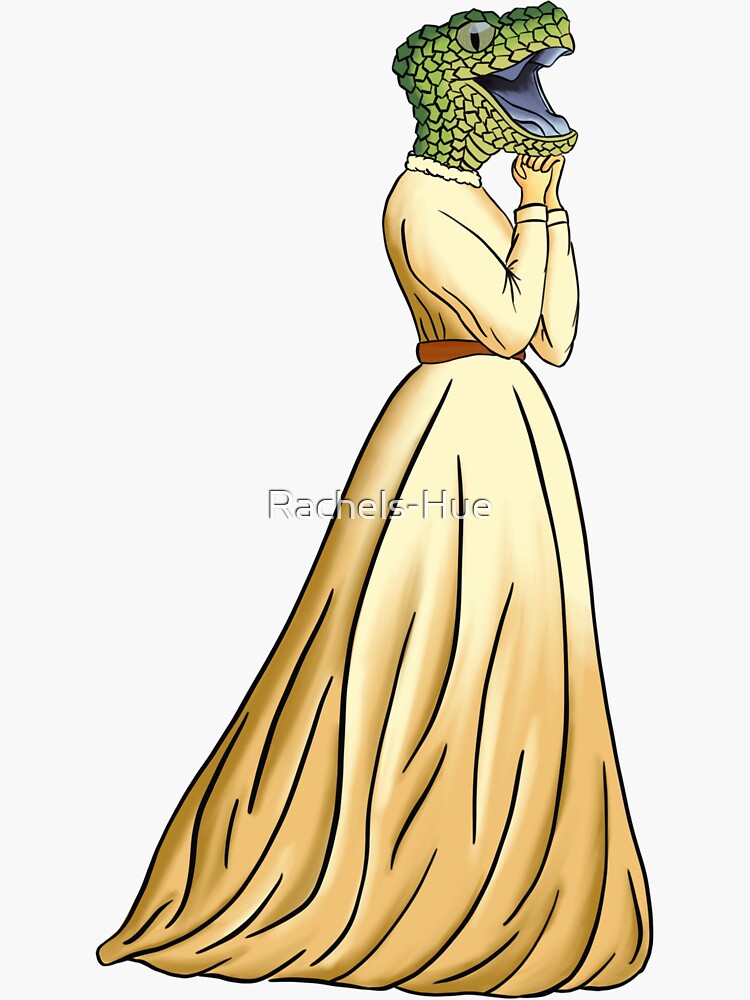 "Fancy Medieval Snake Model Character Sticker" Sticker for Sale by ...