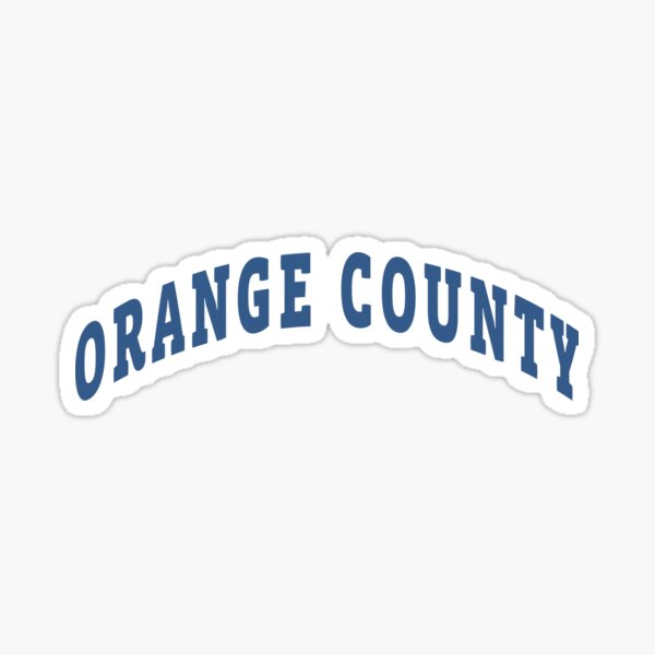 "Orange County Capital" Sticker for Sale by lukassfr | Redbubble