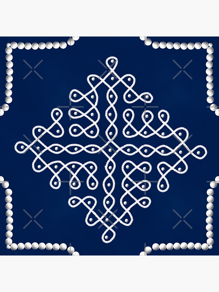 "Dot kolam/muggu/sikku kolam" Poster for Sale by ShreecreatE | Redbubble
