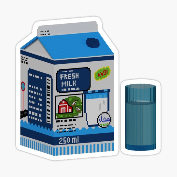 "Fresh Milk" Sticker for Sale by qinath | Redbubble