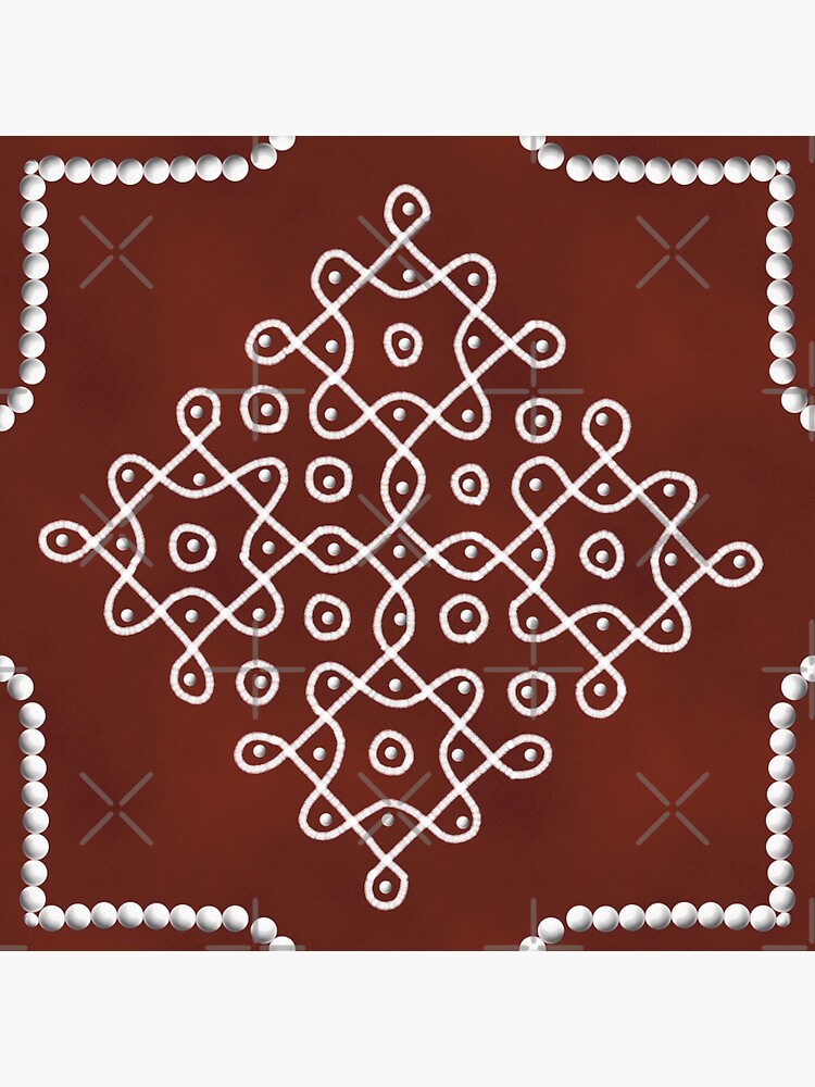" Dot kolam/muggu/sikku kolam" Poster for Sale by ShreecreatE | Redbubble