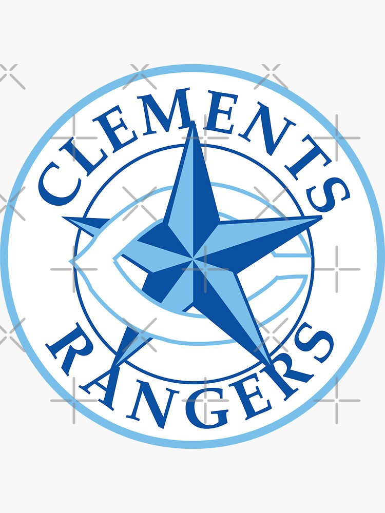 "Clements High School Rangers" Sticker for Sale by Gio Wonder | Redbubble