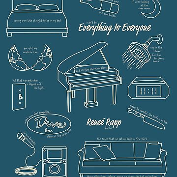 "Reneé Rapp Everything to Everyone - Track List" Sticker for Sale by ...