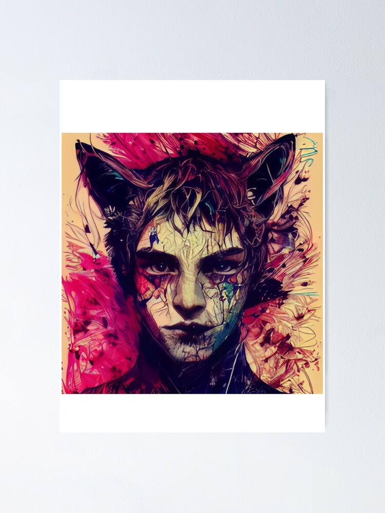 "Aesthetic anime catboy ears drawing" Poster for Sale by RecStore ...