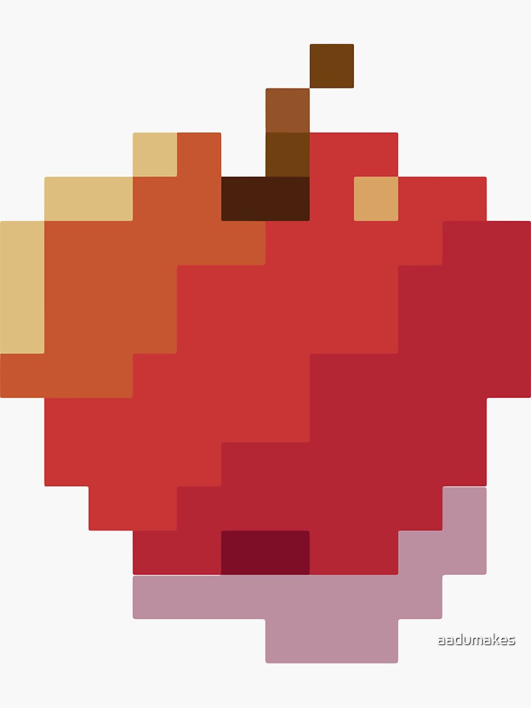 "Pixel Apple" Sticker for Sale by shivillustrates | Redbubble