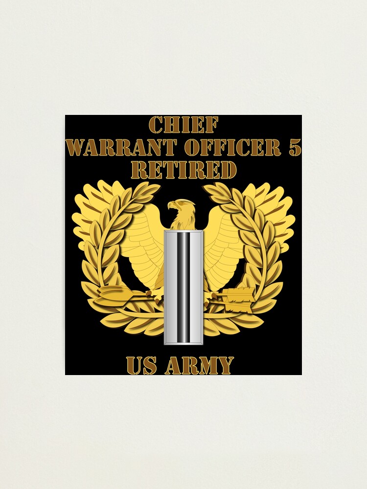Lámina fotográfica «Ejército - Emblema - Suboficial 5 - CW5 w Eagle ...