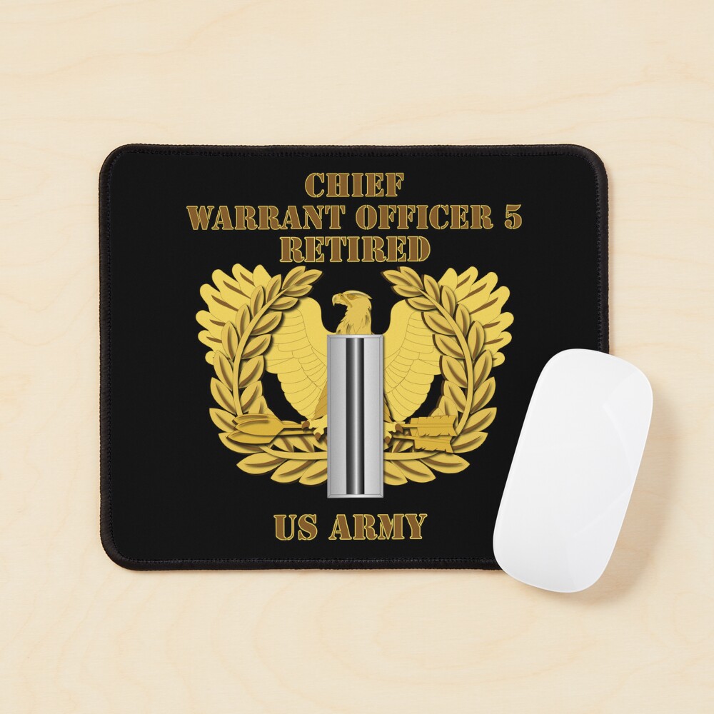"Army - Emblem - Warrant Officer 5 - CW5 w Eagle - Retired" Sticker for ...