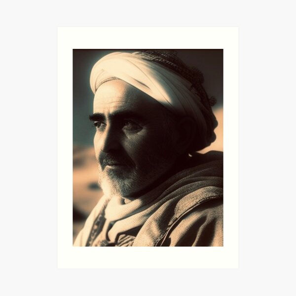 " Mohamed ibn Abd al-Karim al-Khattabi Portrait 3" Art Print for Sale ...