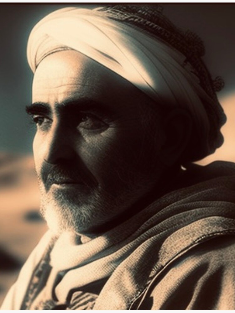 " Mohamed ibn Abd al-Karim al-Khattabi Portrait 3" Sticker for Sale by ...