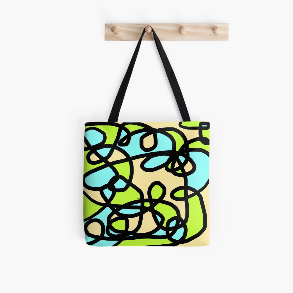 "Unity - cool unique modern colorful intuitive abstract art" Tote Bag ...