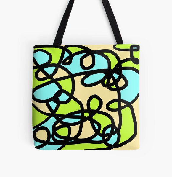 "Unity - cool unique modern colorful intuitive abstract art" Tote Bag ...