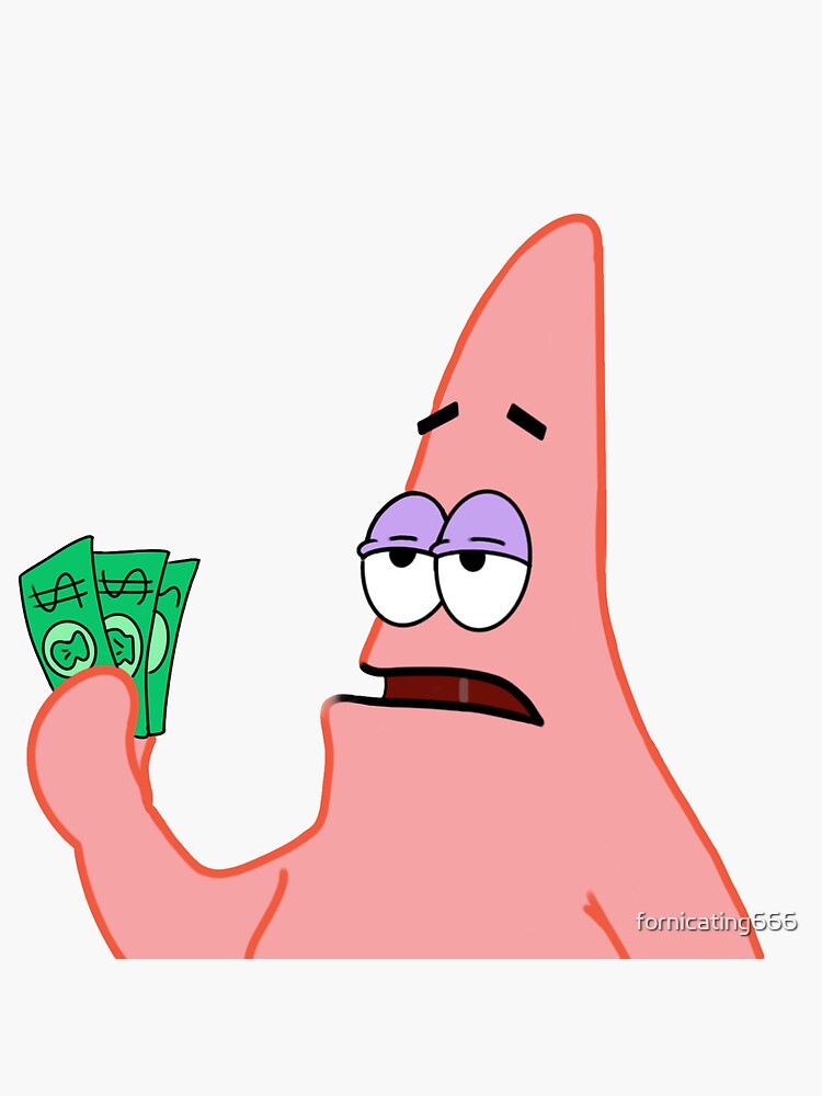 "Patrick" Sticker for Sale by fornicating666 | Redbubble