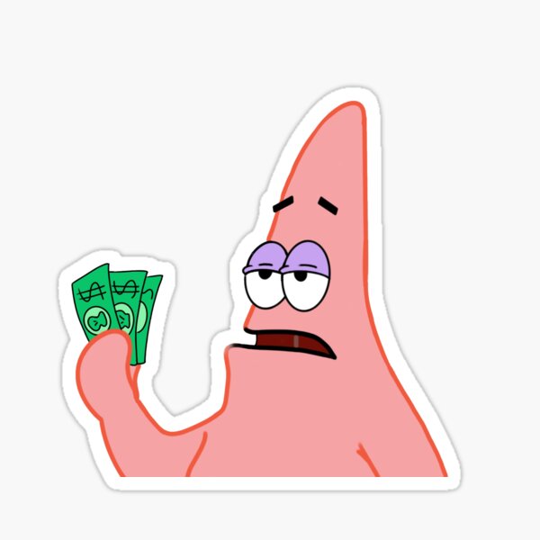 "Patrick" Sticker for Sale by fornicating666 | Redbubble