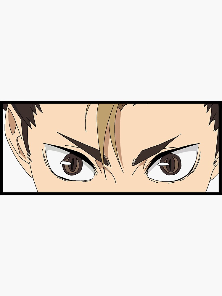 "Nishinoya - Haikyuu Eyes Series [COLORED]" Sticker for Sale by ...