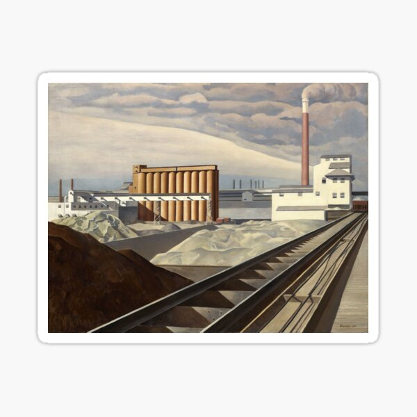 "Charles Sheeler Classic Landscape (1931)" Sticker for Sale by Zestivix ...