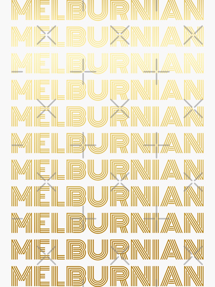 "Melburnian - Melbourne People - Australia" Sticker for Sale by Millusti | Redbubble