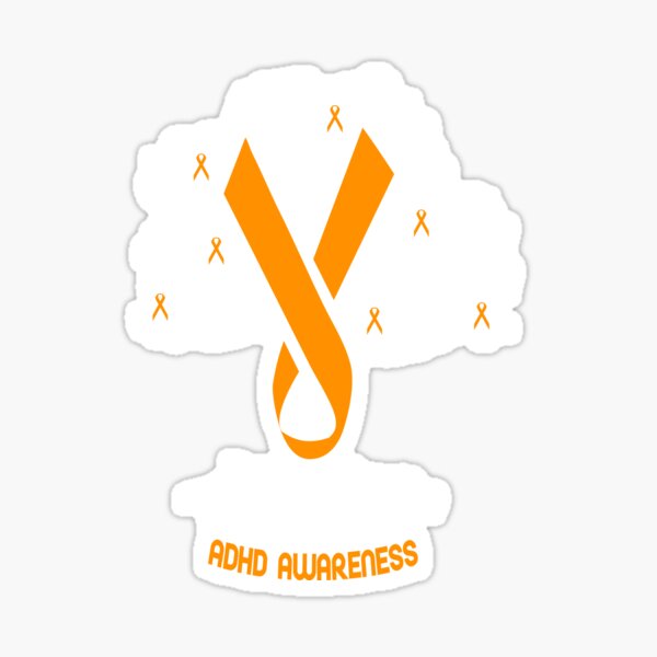 "ADHD Awareness Design" Sticker for Sale by AwarenessMerch | Redbubble