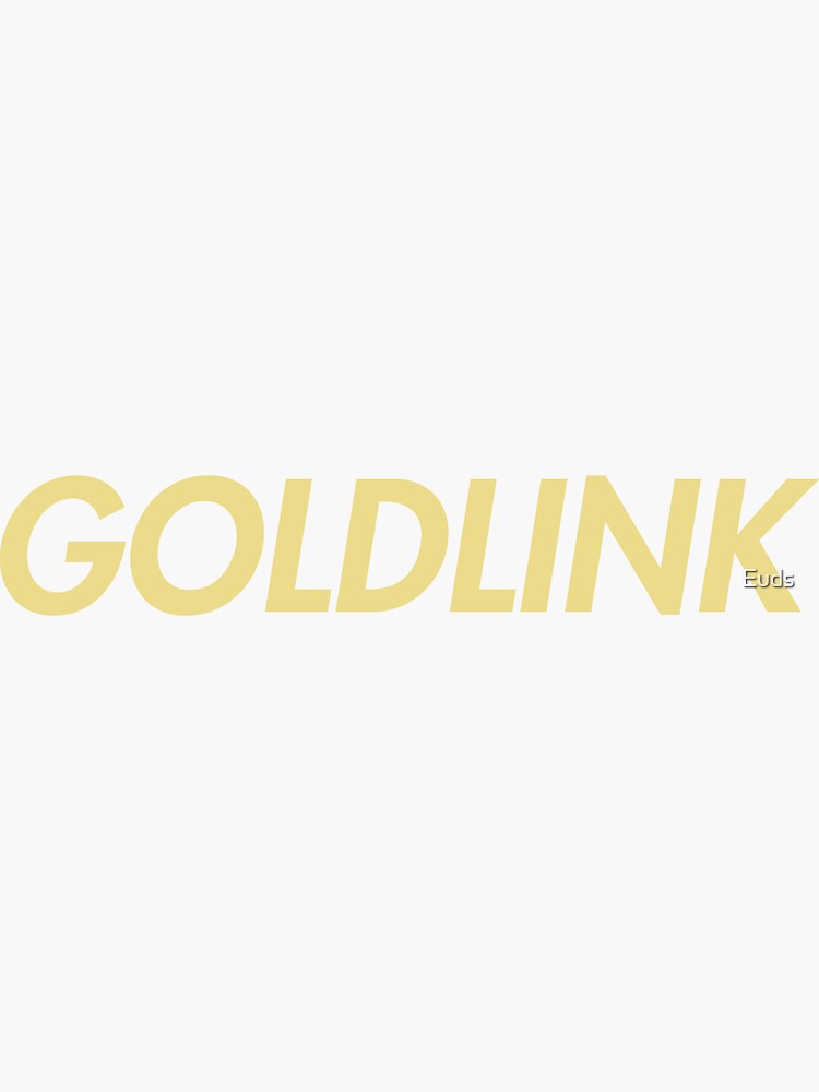 "Goldlink" Sticker for Sale by Euds | Redbubble