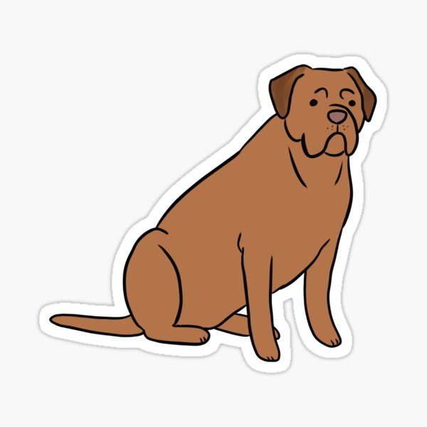"Dogues de bordeaux cute illustration " Sticker for Sale by ...