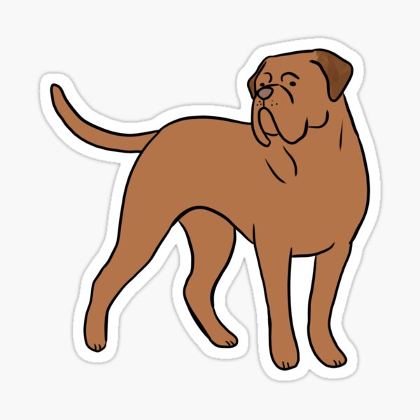 "Dogues de bordeaux cute illustration " Sticker for Sale by ...