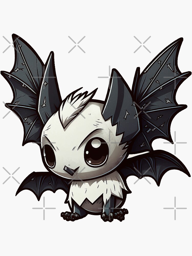 "Goth Bat / Emo Bat / Cute Bat / Kawaii Bat / Bat Sticker - 002" Sticker for Sale by Gothicity ...