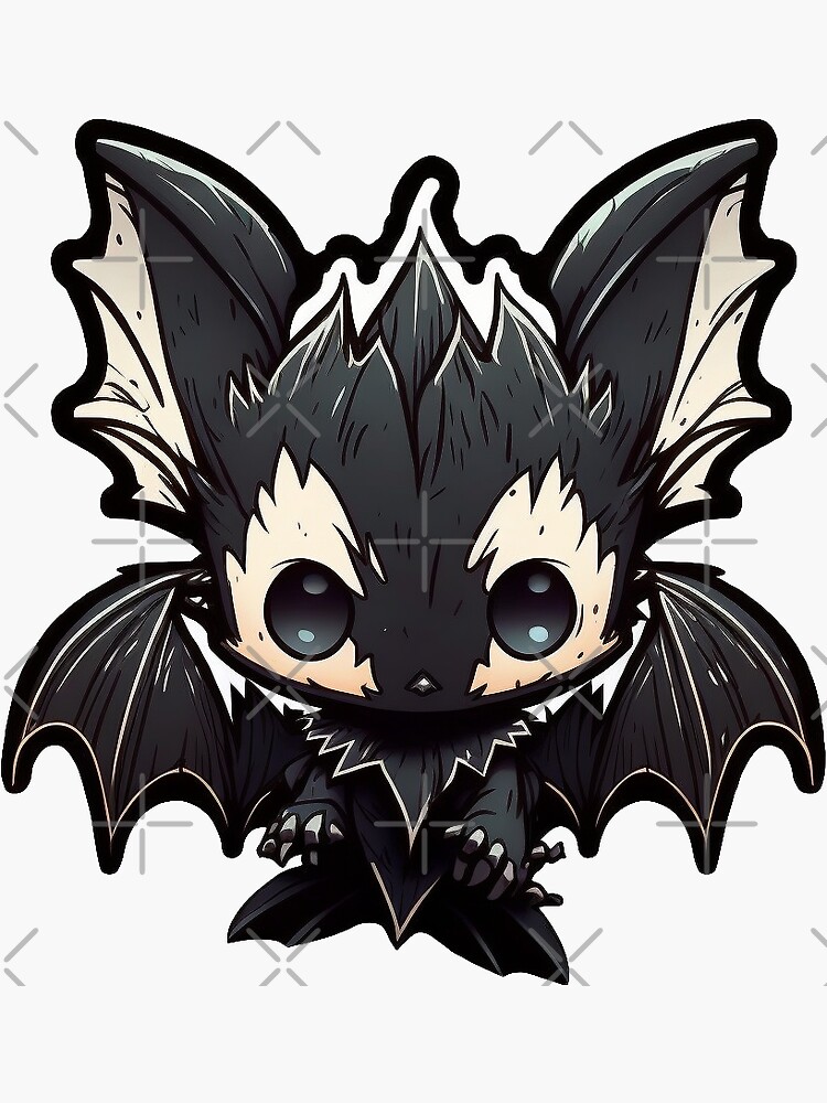 "Goth Bat / Emo Bat / Cute Bat / Kawaii Bat / Bat Sticker - 003" Sticker for Sale by Gothicity ...