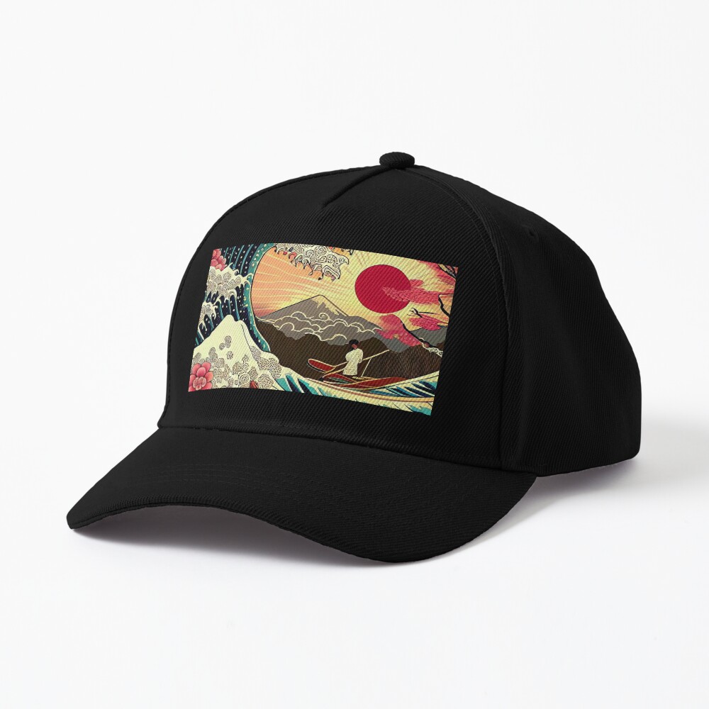"The Great Wave off Kanagawa with Cherry Blossoms" Art Print for Sale ...