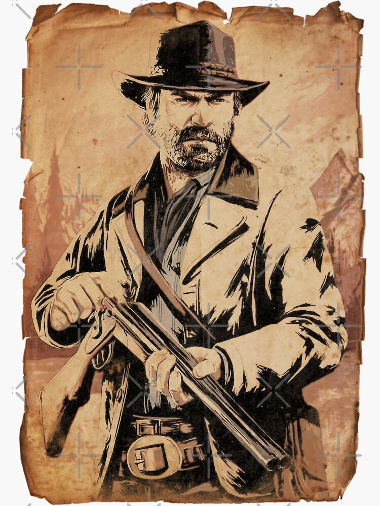"Arthur Morgan" Sticker for Sale by snexon | Redbubble