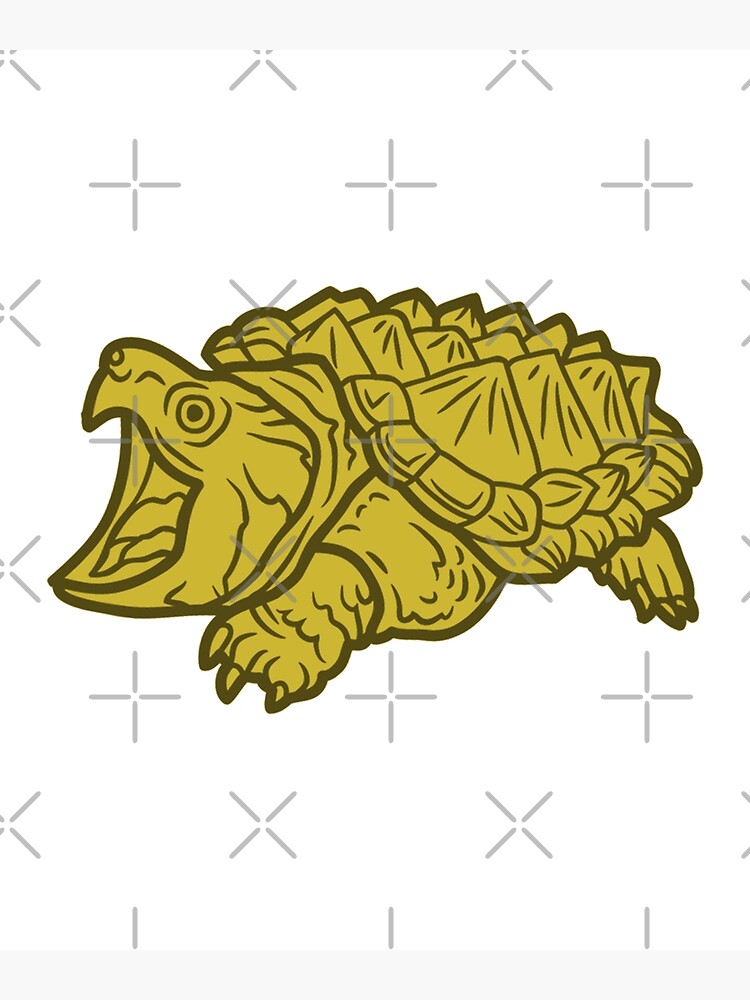 "Alligator Snapping Turtle Reptile Wildlife" Poster for Sale by ...