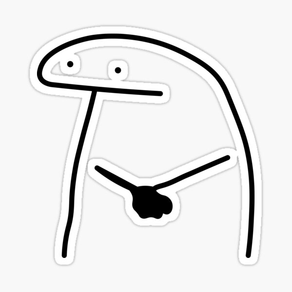 "funny stickman " Sticker for Sale by Leonardo Davinci | Redbubble