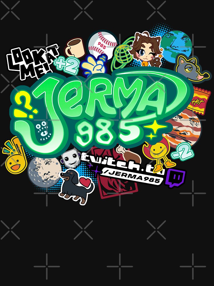 "JERMA STICKERBOMB Y2K" T-shirt for Sale by soivinn | Redbubble ...