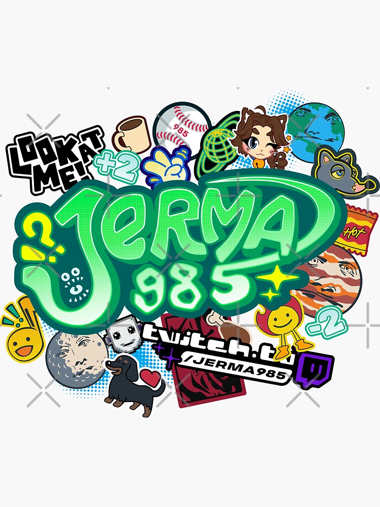 "JERMA STICKERBOMB Y2K" Sticker for Sale by soivinn | Redbubble