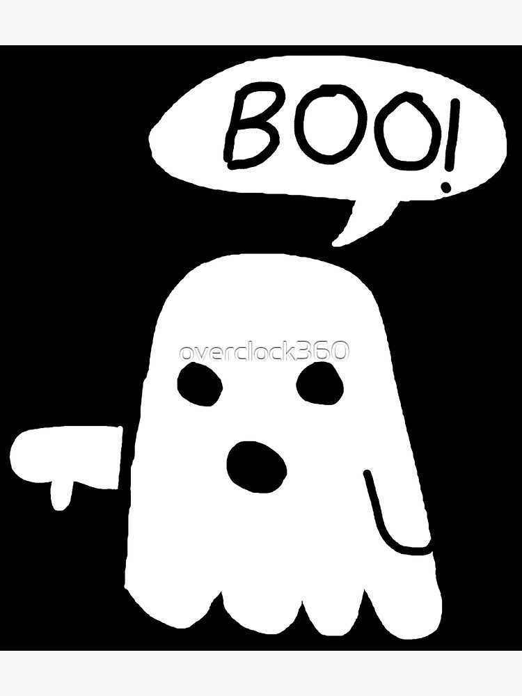 "Boo thumbs down" Poster by overclock360 | Redbubble