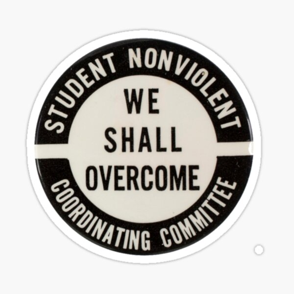 "SNCC: We Shall Overcome" Sticker for Sale by MarcBrazeau | Redbubble