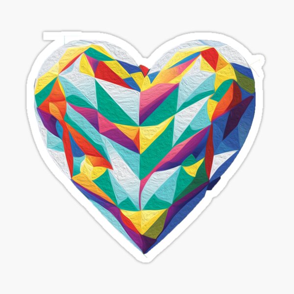 "Diamond Color Heart" Sticker for Sale by DreamerStore | Redbubble