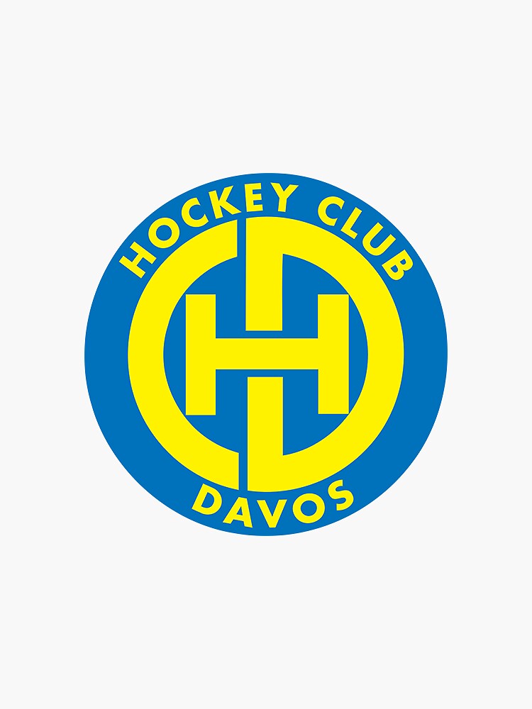 "Hockey Club Davos (HCD)" Sticker by HockeyGuyKaner | Redbubble