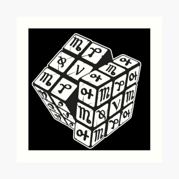 "RUNE _ RUNIX CUBE" Art Print for Sale by TwistedBeard | Redbubble