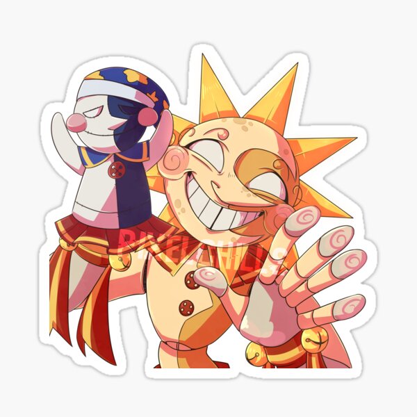 "Sun with a Moondrop puppet" Sticker for Sale by pixelchills | Redbubble