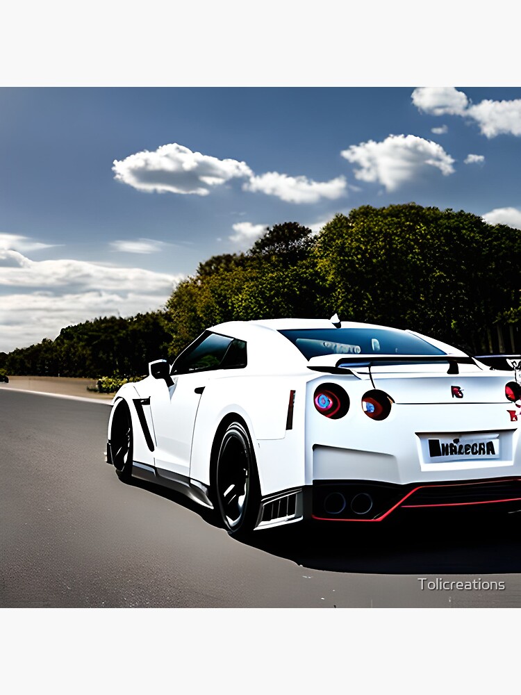"Realistic photo of a Nissan GT-R" Sticker for Sale by Tolicreations ...