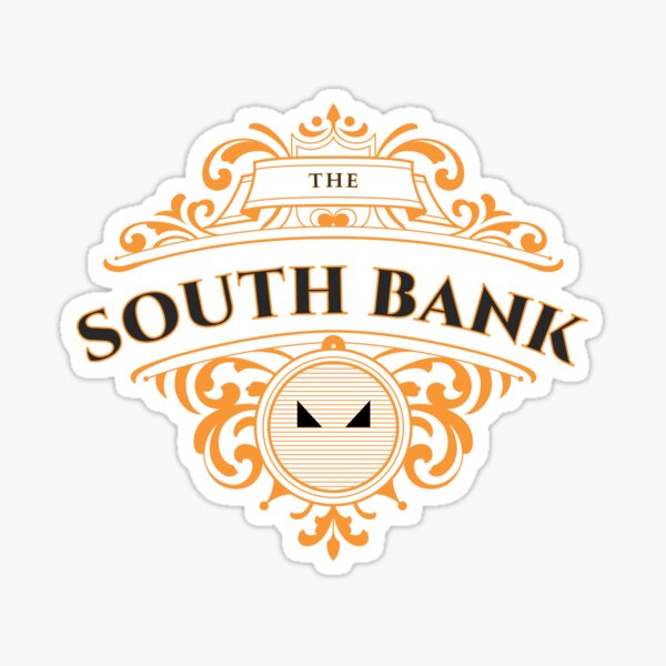 "The South Bank - Wolves" Sticker for Sale by NEGLECTED | Redbubble